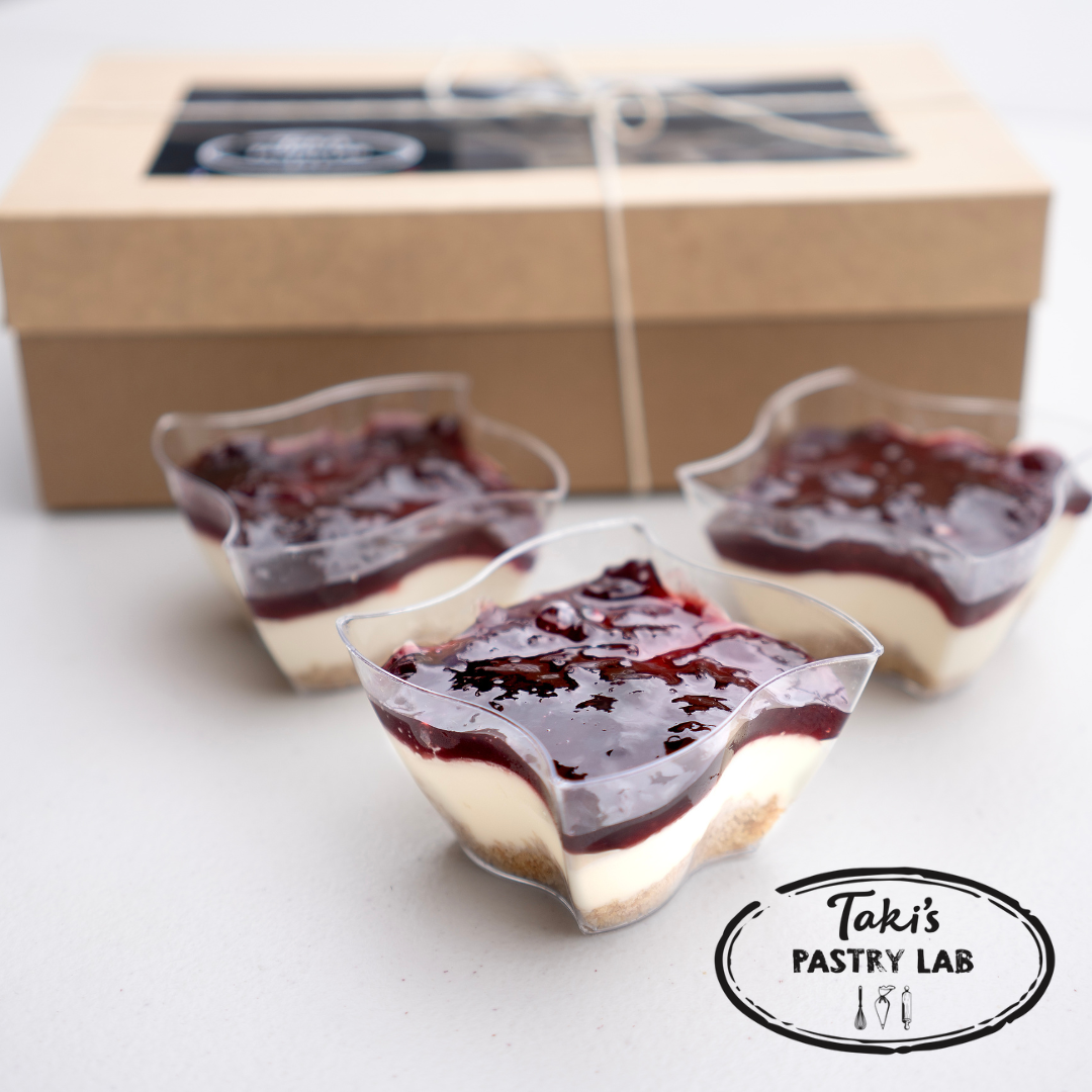 CHEESECAKE Mini Cups from $45 – Taki's Pastry Lab